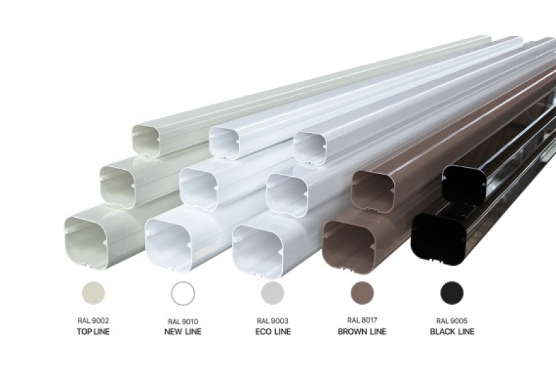 Pat cablu NEW LINE T-100 profil PVC alb stralucitor | DTN | DTN Group ...