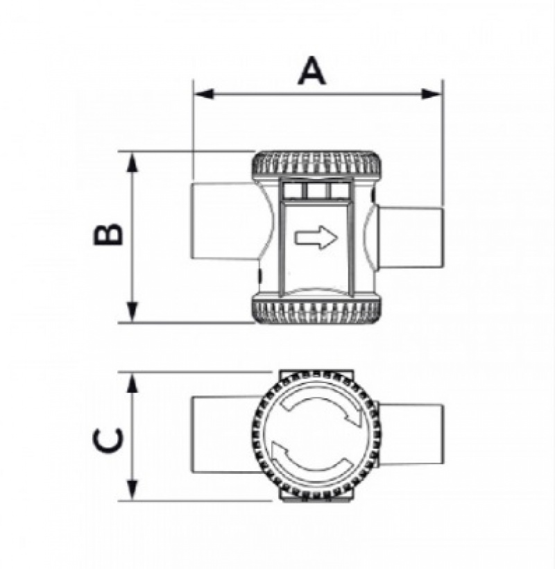 Sifon condens orizontal Tecnosystemi Siphon Stop Ø 32 mm | DTN Group ...