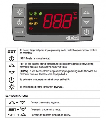 Dixell digital thermostat XR70CX (12V) | DTN Group | DTN Group ...