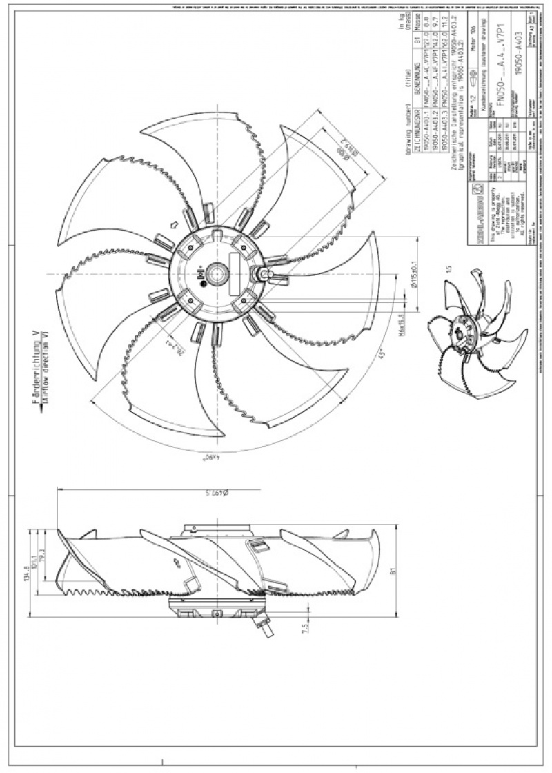 Ziehl Abegg axial fan FN050-VDA.4I.V7P1 (500 mm) DTN | DTN Group ...